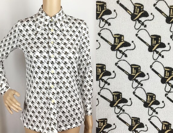 Vintage Japanese 1970s Mod Disco White Novelty Horse … - Gem