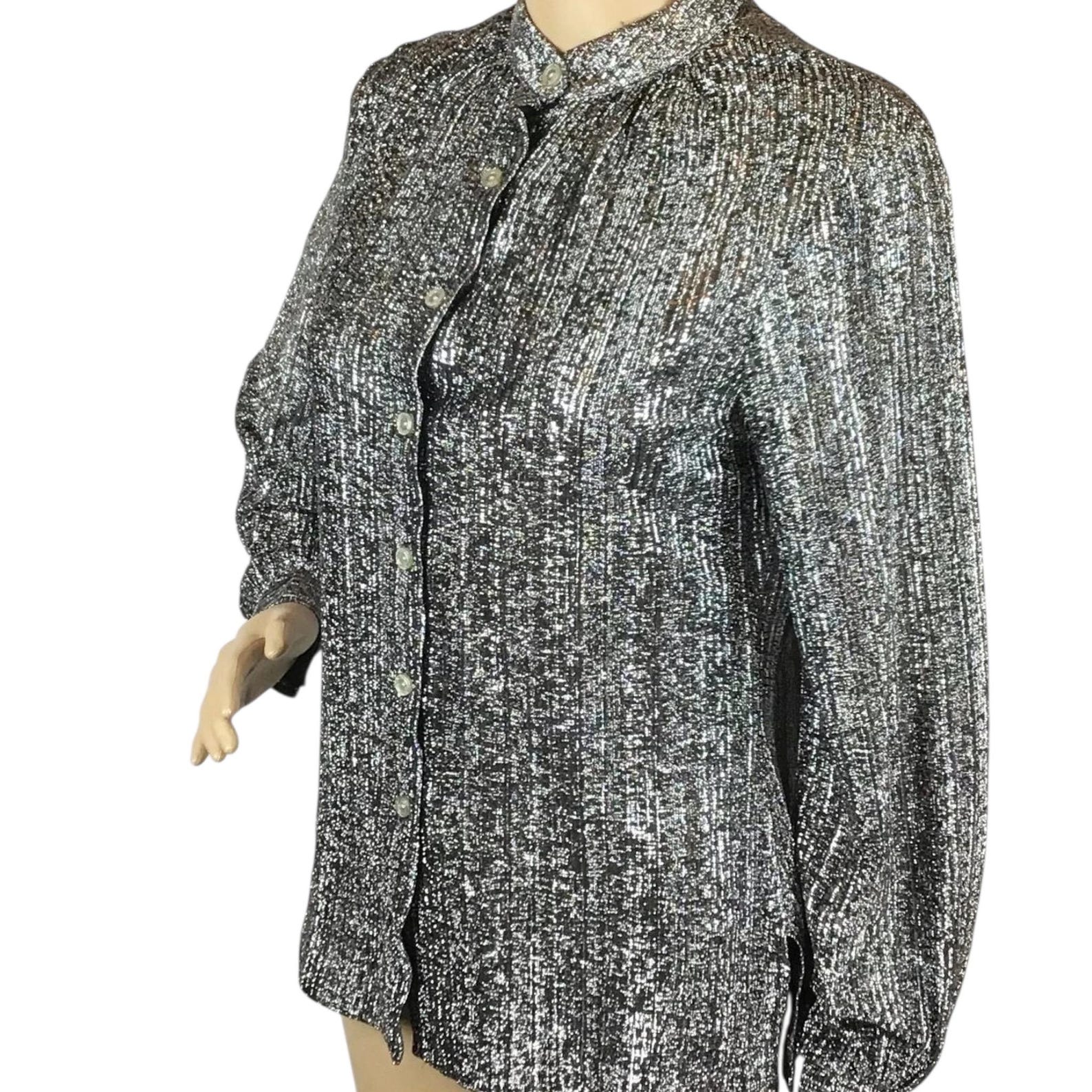 Vintage 1970s American Designer Judy Bond Disco Glam Rock Sparkly ...