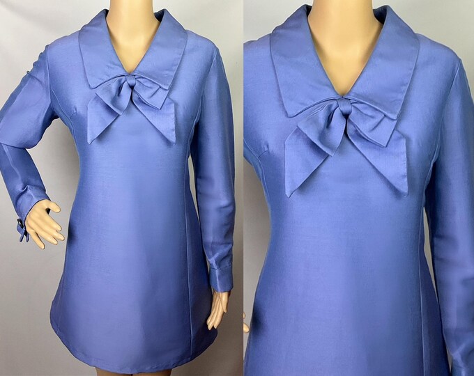 Vintage 1960s Designer Peggy French Couture Mid Century Purple Large ...