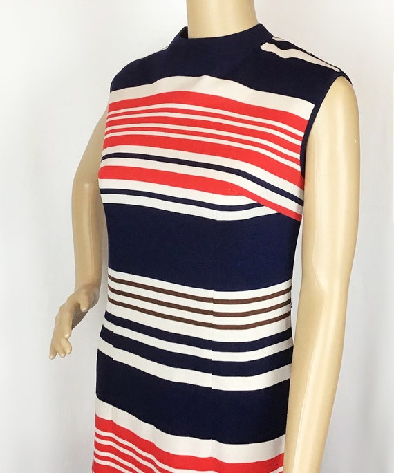 Vintage 1960s Designer Bernard Model Couture Mod Red,… - Gem