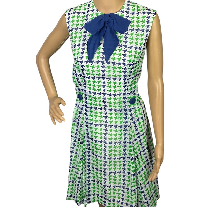 60s Green Dress Bow - Etsy UK