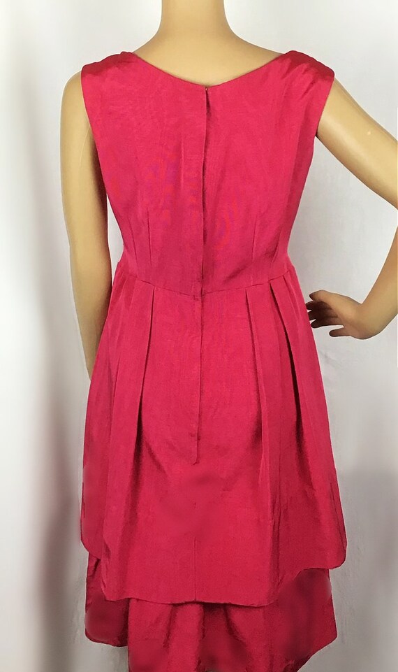 Vintage 1950s Mid Century Pin Up Hot Cerise Pink Gros… - Gem