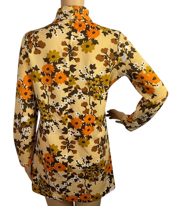 Vintage 1970s St Michael Mod Hippie Tan, Orange & Bro… - Gem