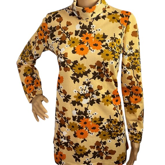 Vintage 1970s St Michael Mod Hippie Tan, Orange & Bro… - Gem
