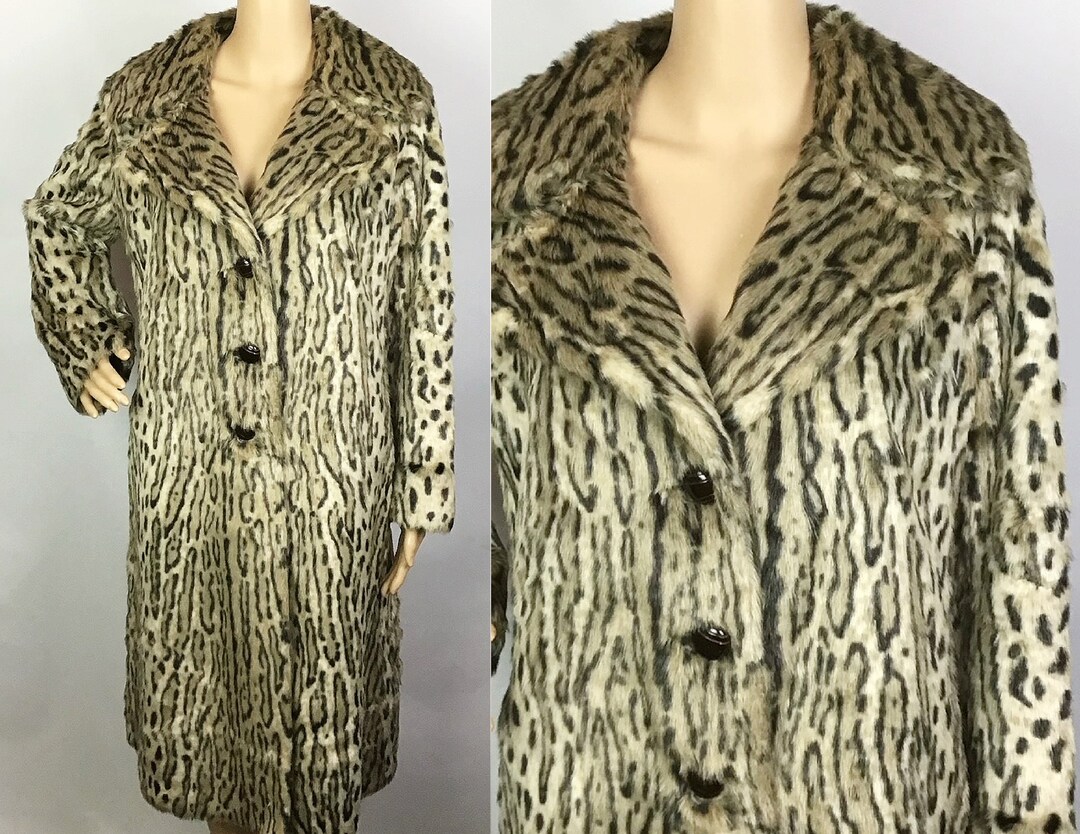 Vintage 1960s Designer P Lietart Label Mid Century Pin up Leopard Print ...