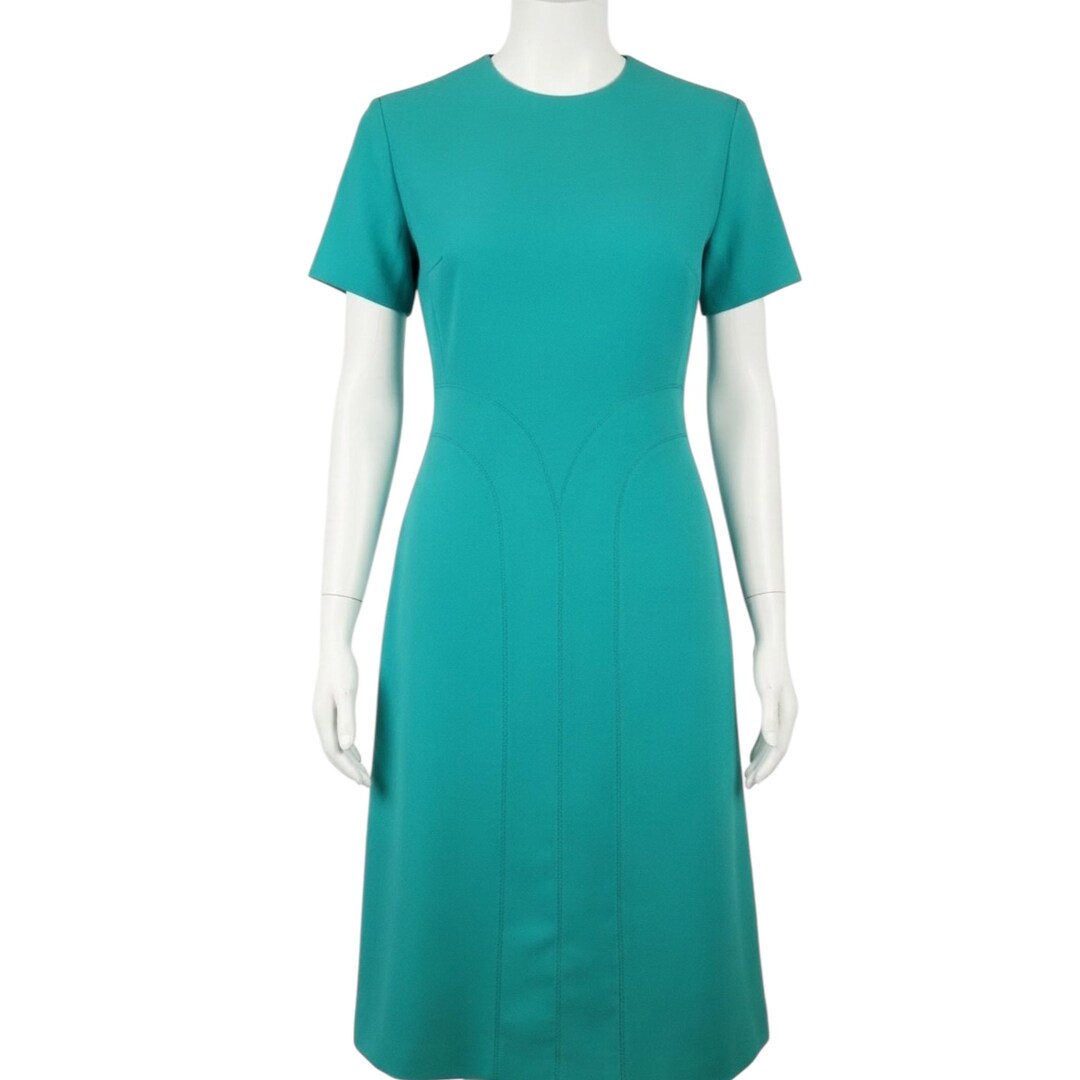 Vintage 1960s Designer Peggy French Couture Green Shift Dress Small ...