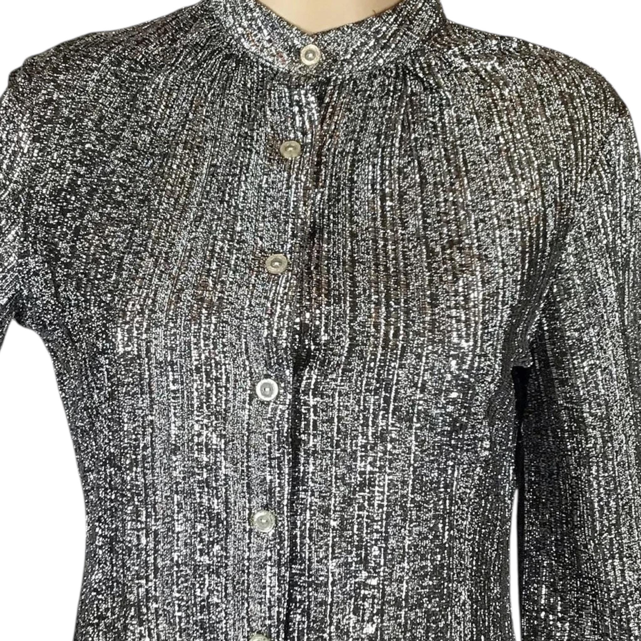 Vintage 1970s American Designer Judy Bond Disco Glam Rock Sparkly ...
