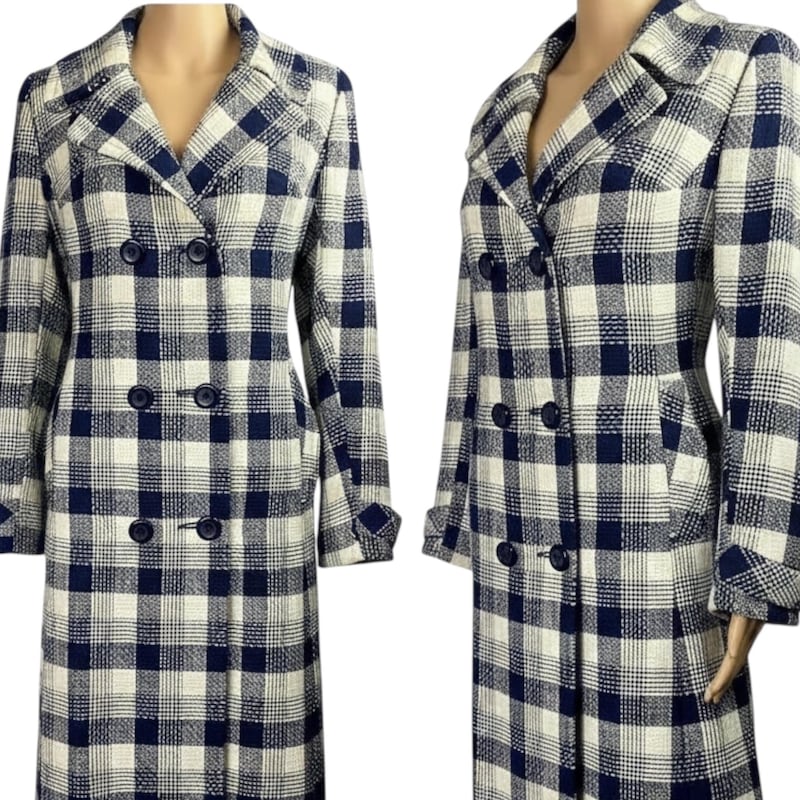 Wool 1960s Trench Coat - Etsy UK