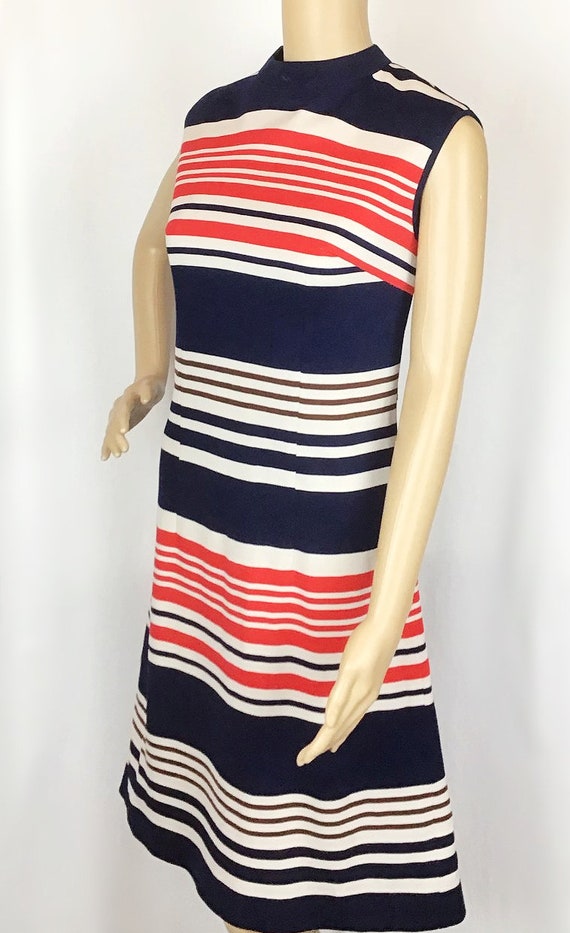 Vintage 1960s Designer Bernard Model Couture Mod Red,… - Gem