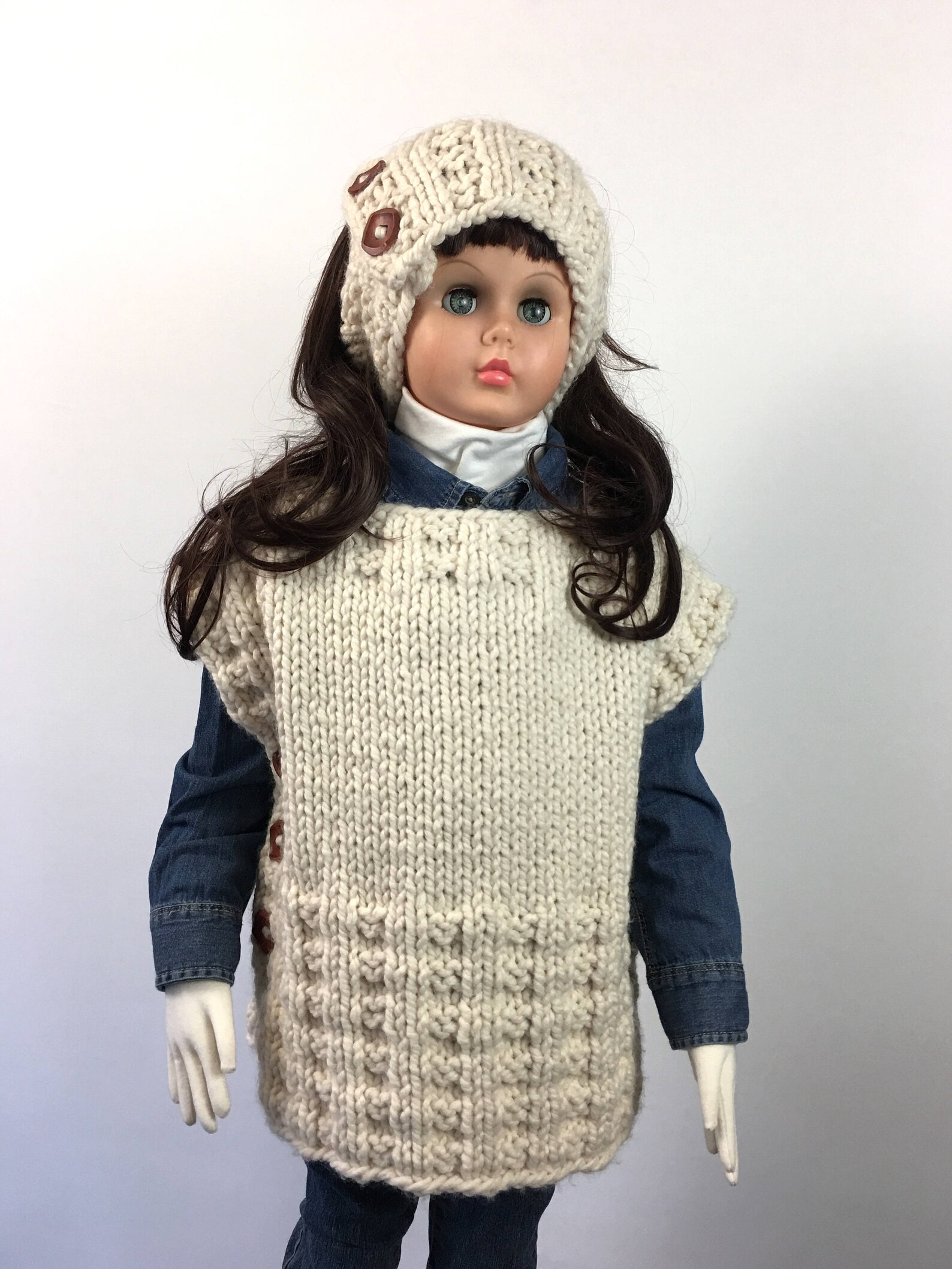 KNITTING PATTERN Alaska Pullover/poncho 2/3 4/5 6/7 | Etsy