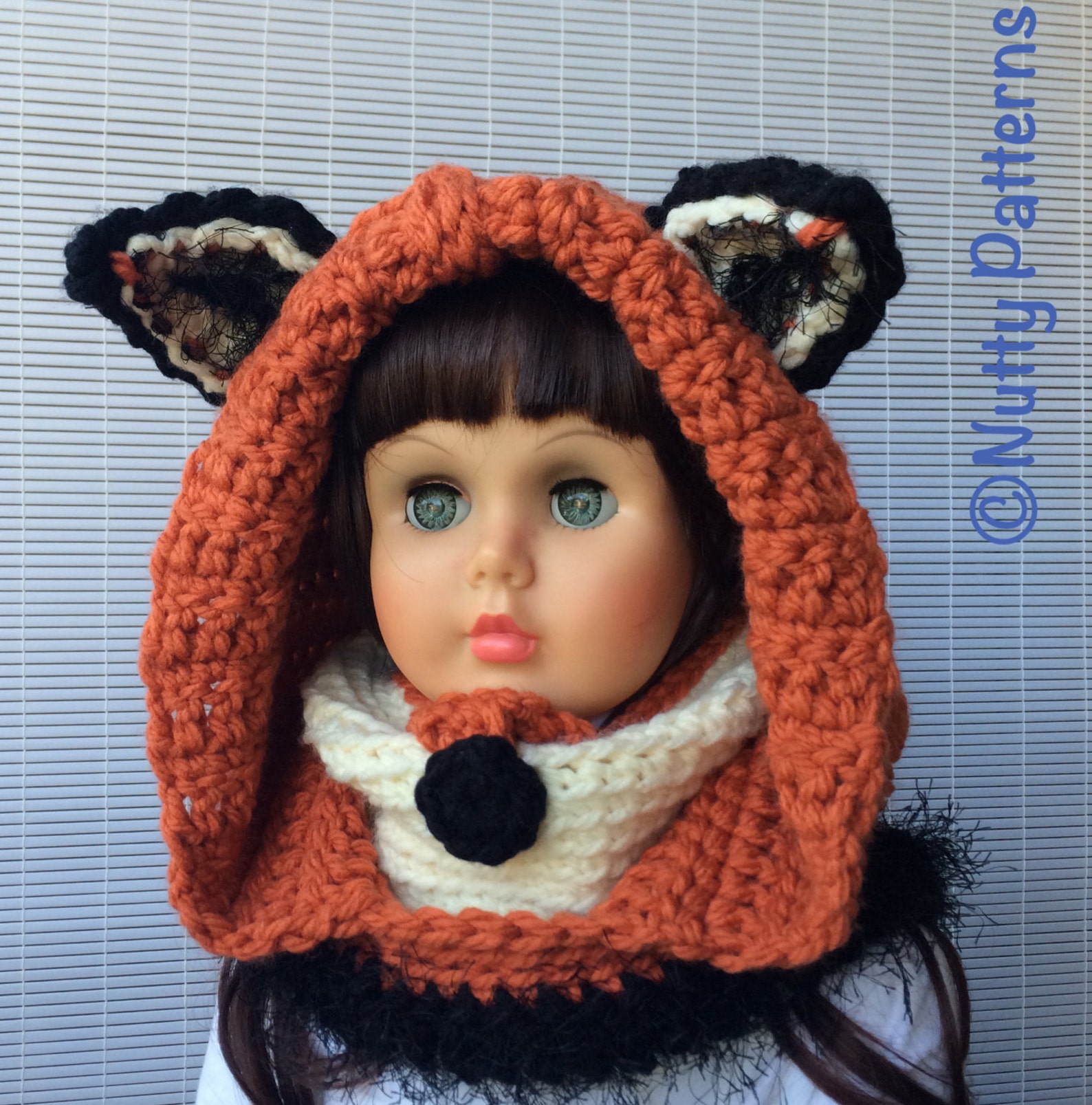 Crochet Patterns Fox Hooded Cowl Instant Download Pattern | Etsy