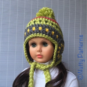 Crochet Patterns * Wheel Hat * Instant Download Pattern #451 * Ear ...