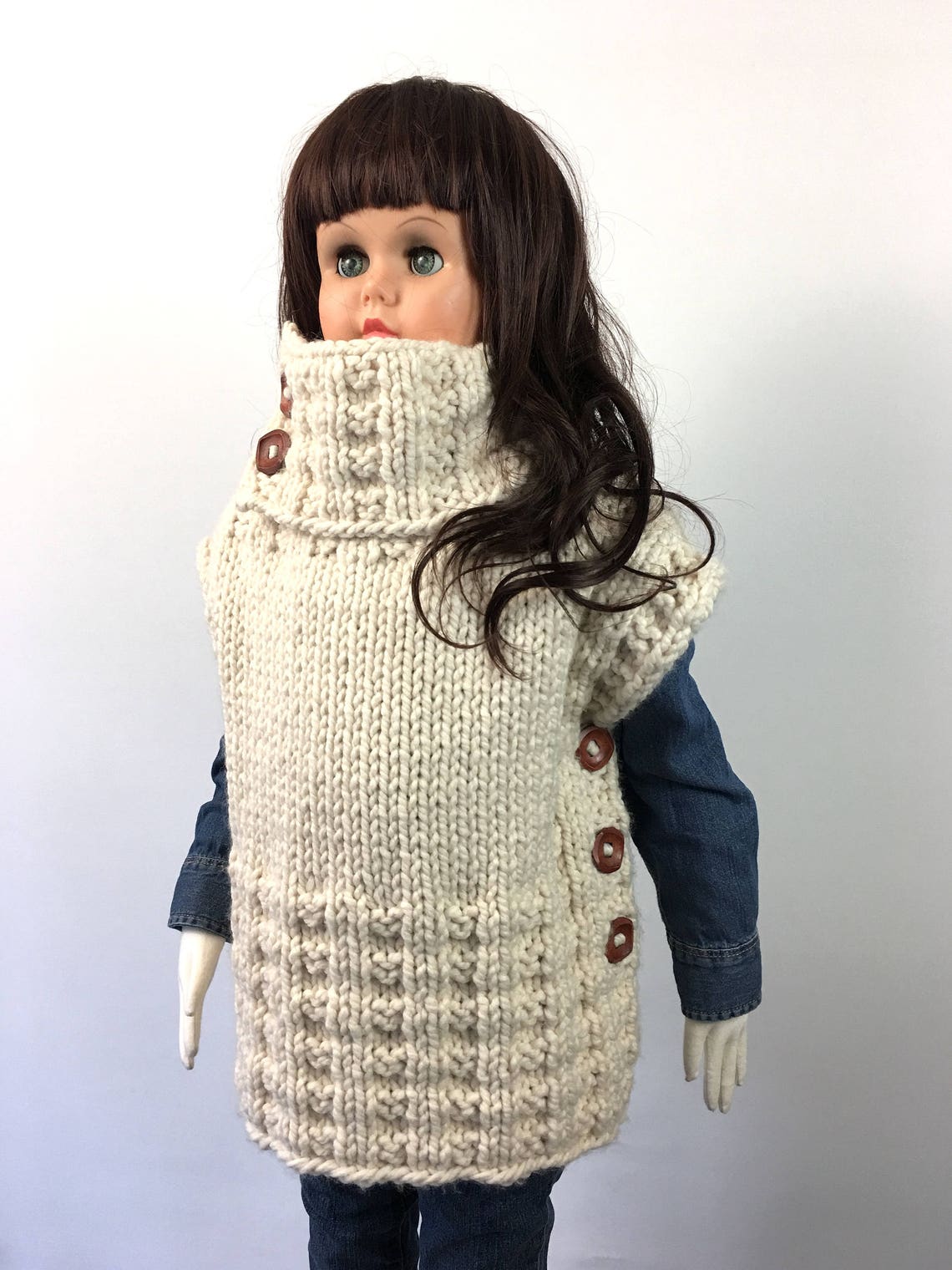 KNITTING PATTERN Alaska Pullover/poncho 2/3 4/5 6/7 | Etsy