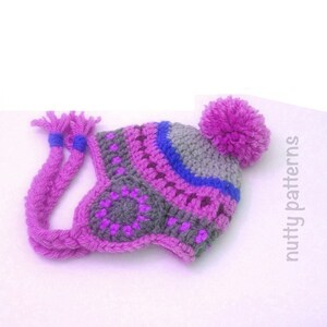 Crochet Patterns * Wheel Hat * Instant Download Pattern #451 * Ear ...