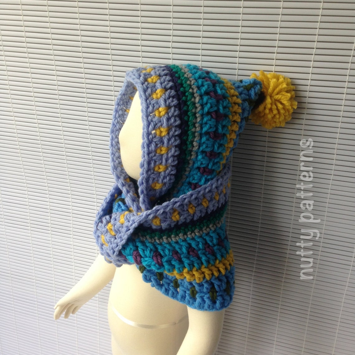 Crochet Pattern Robin Hooded Infinity Scarf Instant | Etsy