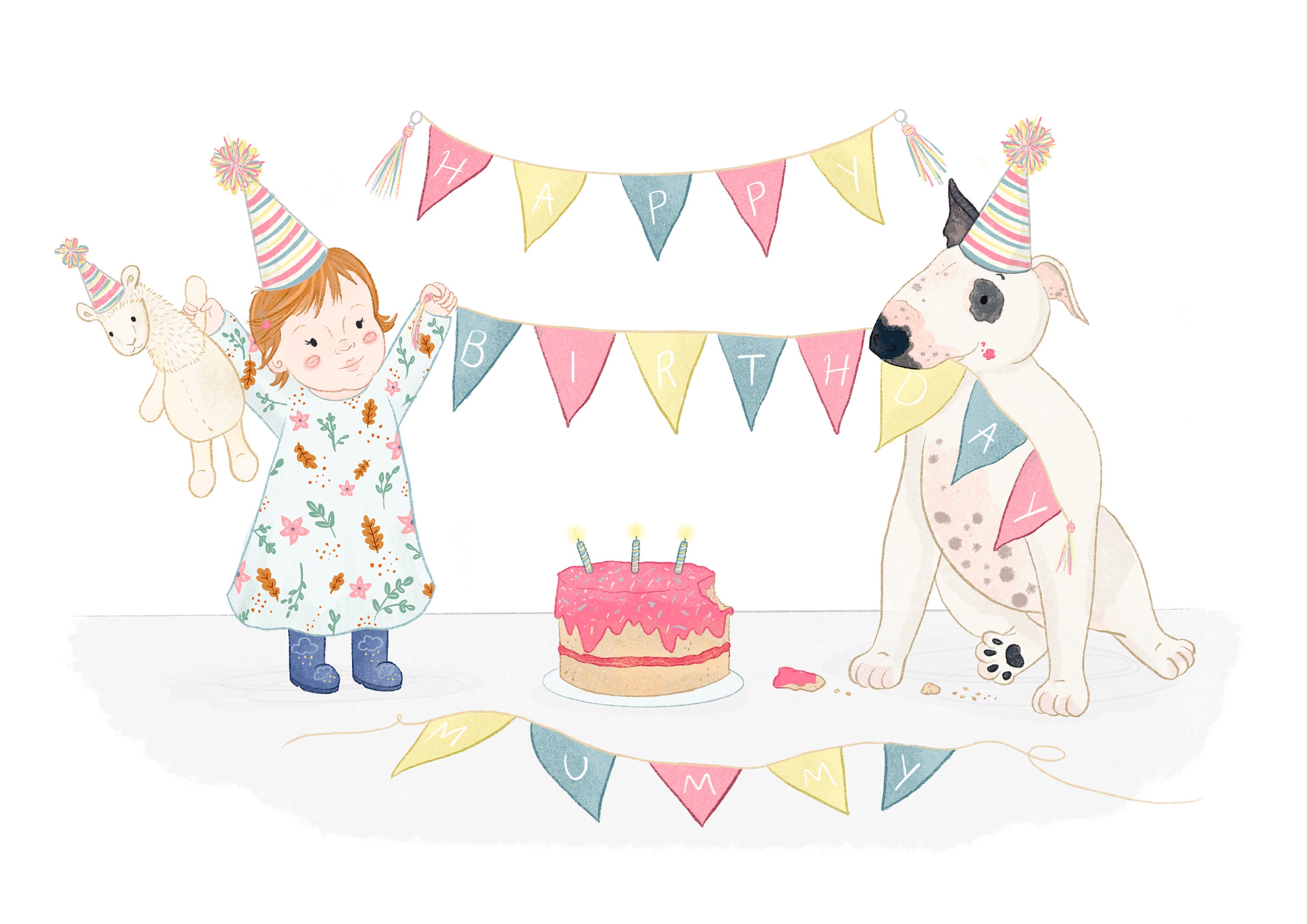 Custom Kids Portrait Digital Printable Personalised Illustration - Etsy