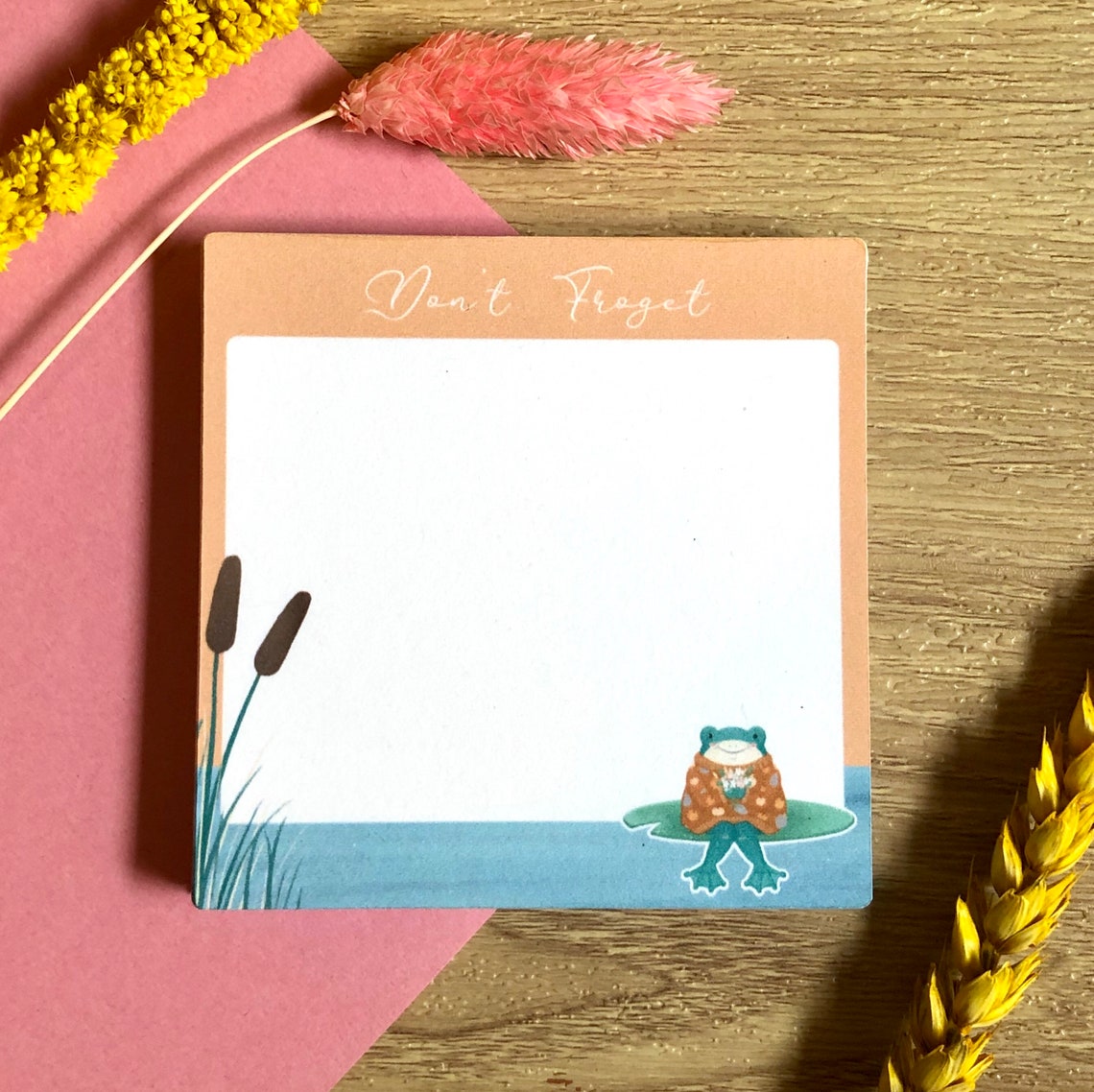 Dont Froget Memo Block Note Pad Handmade Square Non-stick | Etsy UK