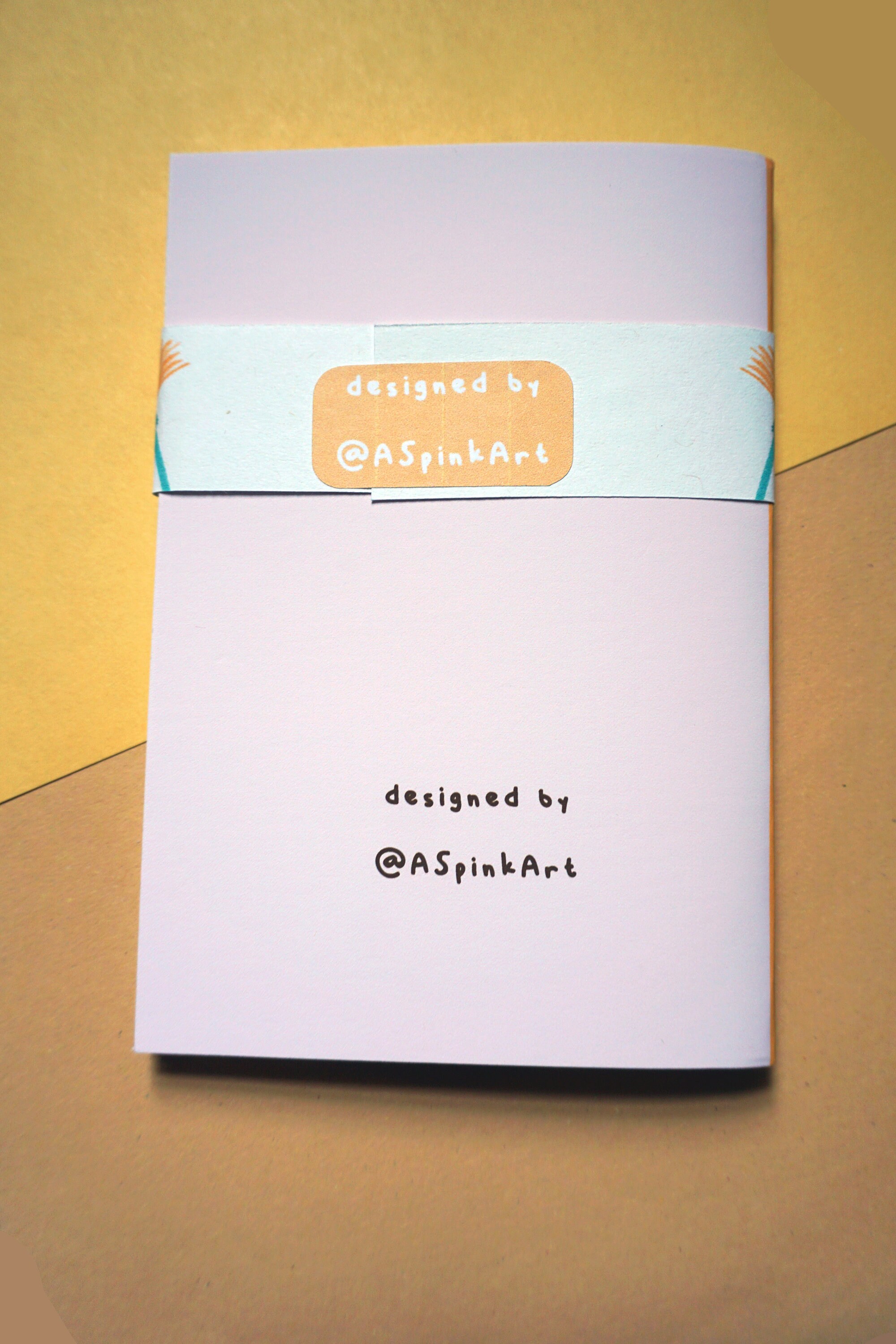 Paper & Party Supplies Dandy Lion Illustrated Handmade A6 Ruled ...