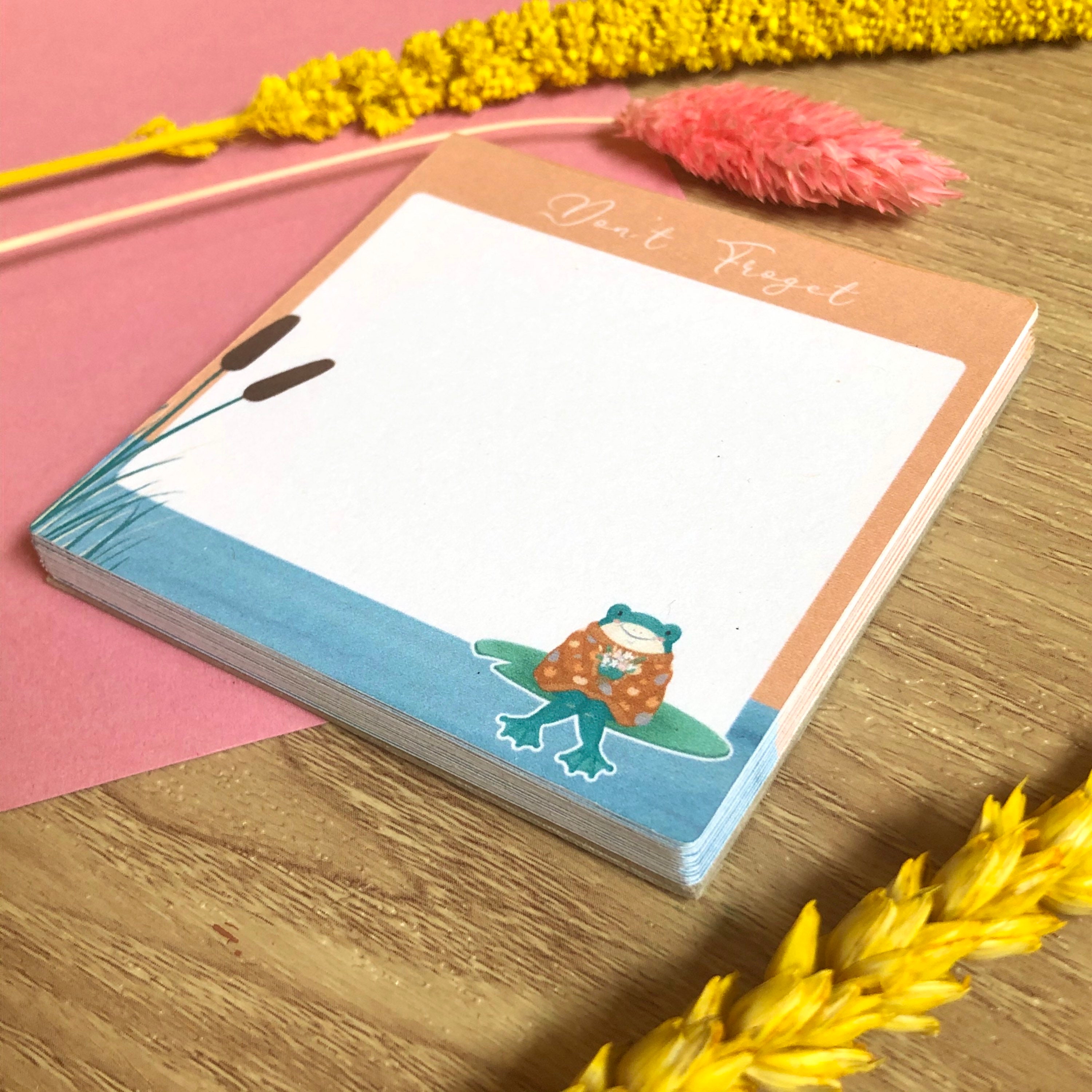 Dont Froget Memo Block Note Pad Handmade Square Non-stick | Etsy UK