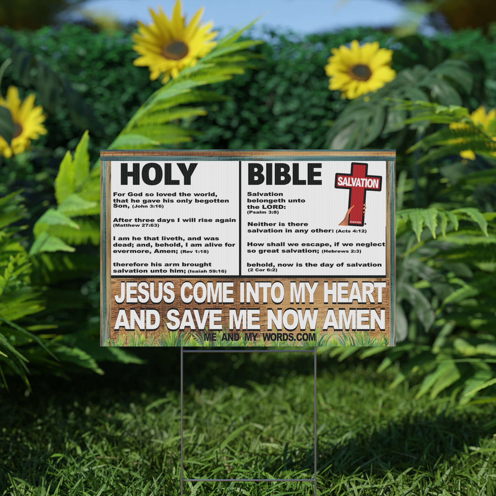 Yard Sign Christian Yard Sign Salvation Sign Prayer Sign Religious Sign ...