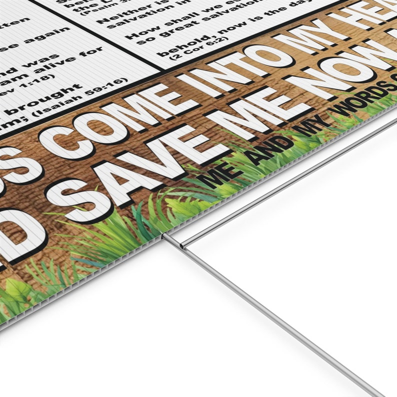 Yard Sign Christian Yard Sign Salvation Sign Prayer Sign Religious Sign ...