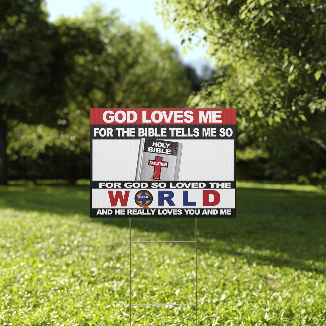Yard Sign God Yard Sign Christian Yard Sign Inspirational Faith Yard ...