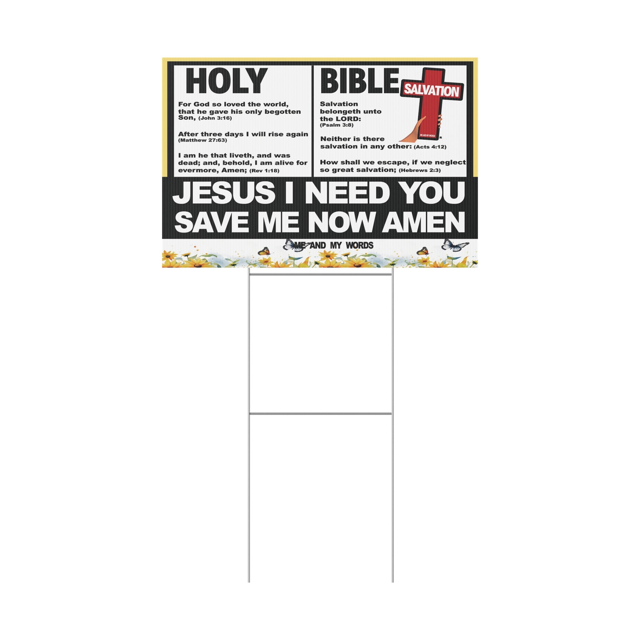 Yard Sign Christian Yard Sign Salvation Sign Prayer Sign Religious Sign ...