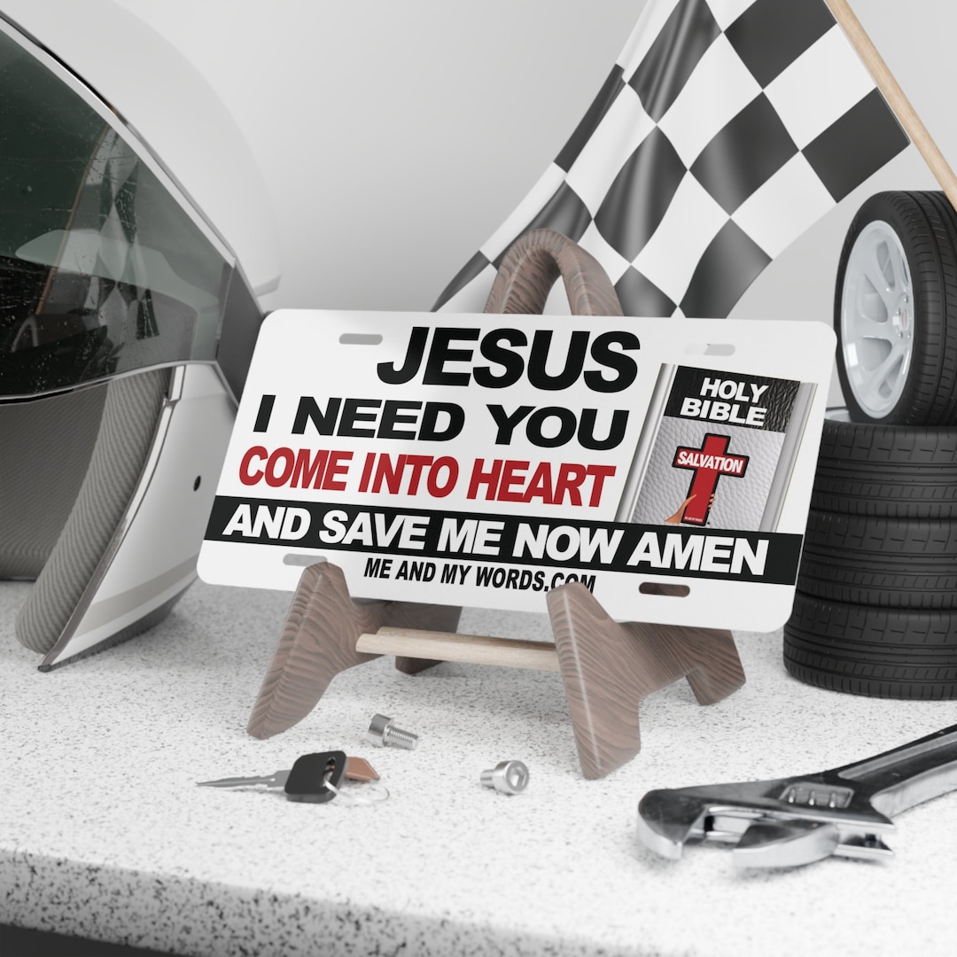 License Plate Inspirational Vanity Plate Christian License Religious ...