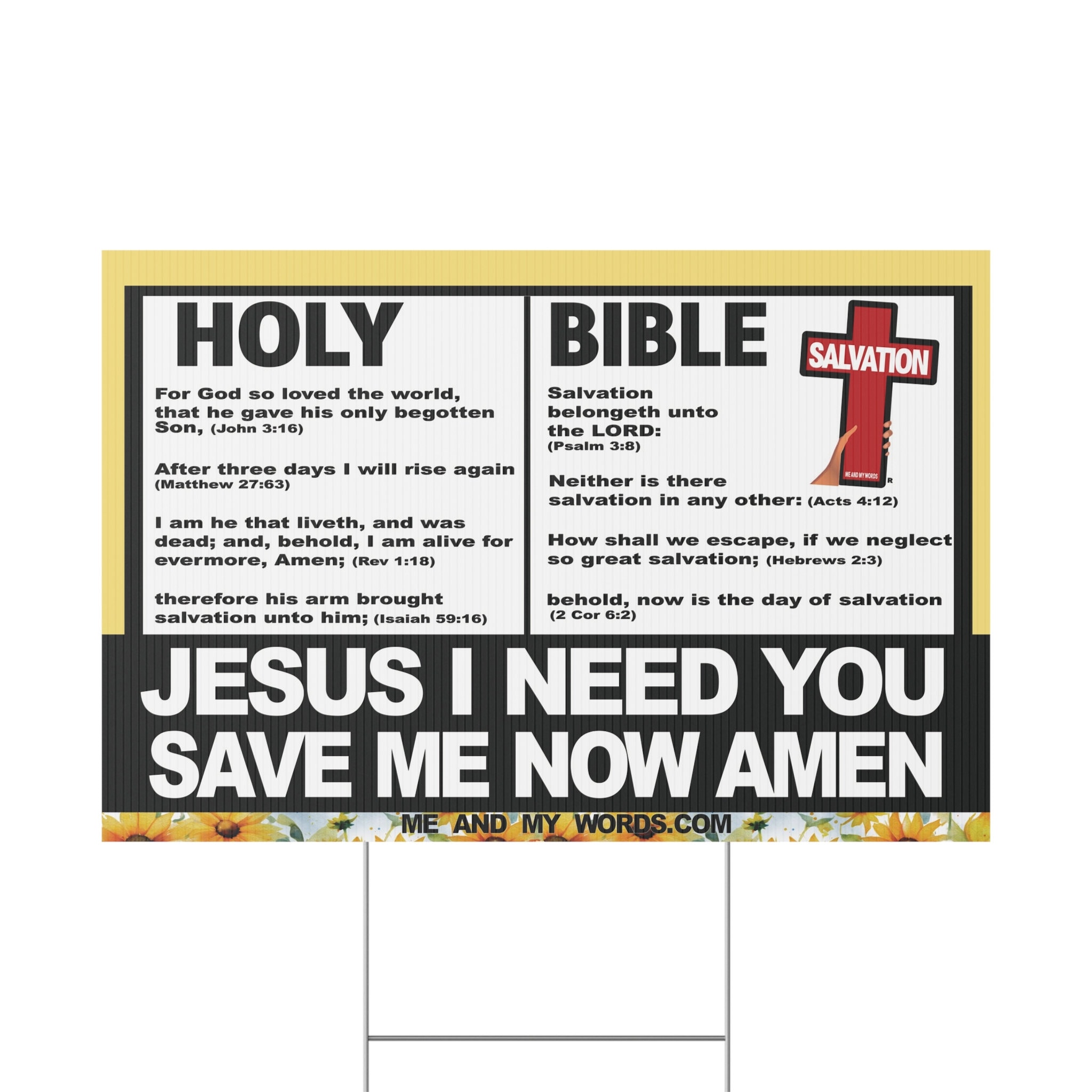 Yard Sign Christian Yard Sign Salvation Sign Prayer Sign Religious Sign ...