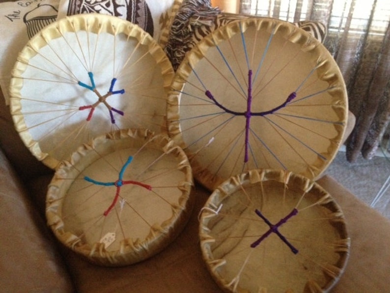 14 X 3 Authentic Native American Hand Drum & Drum | Etsy