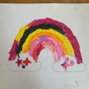 Rainbow Sparkle Printable Digital Download Coloring Page Activity Sheet ...