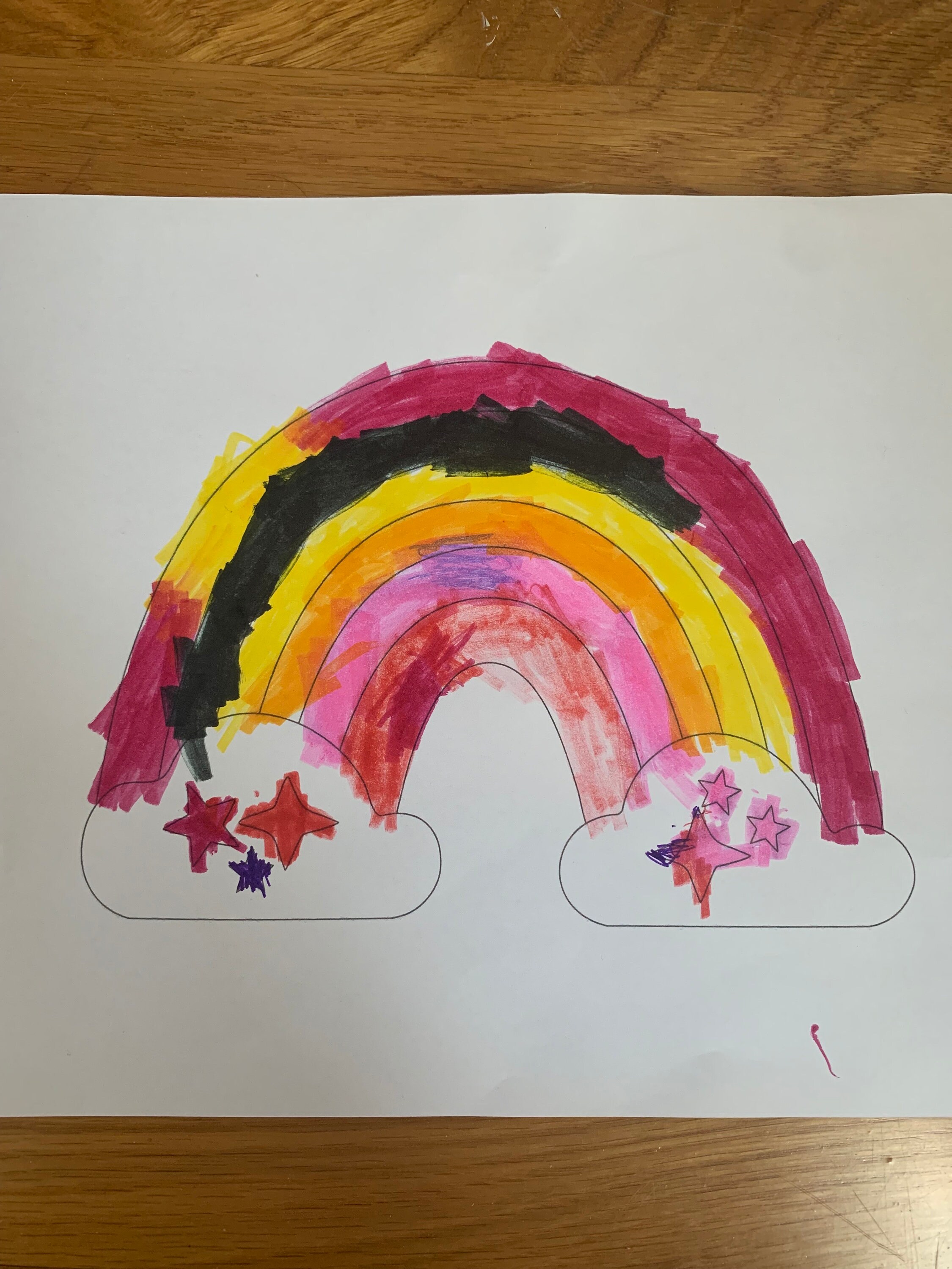 Rainbow Sparkle Printable Digital Download Coloring Page Activity Sheet ...