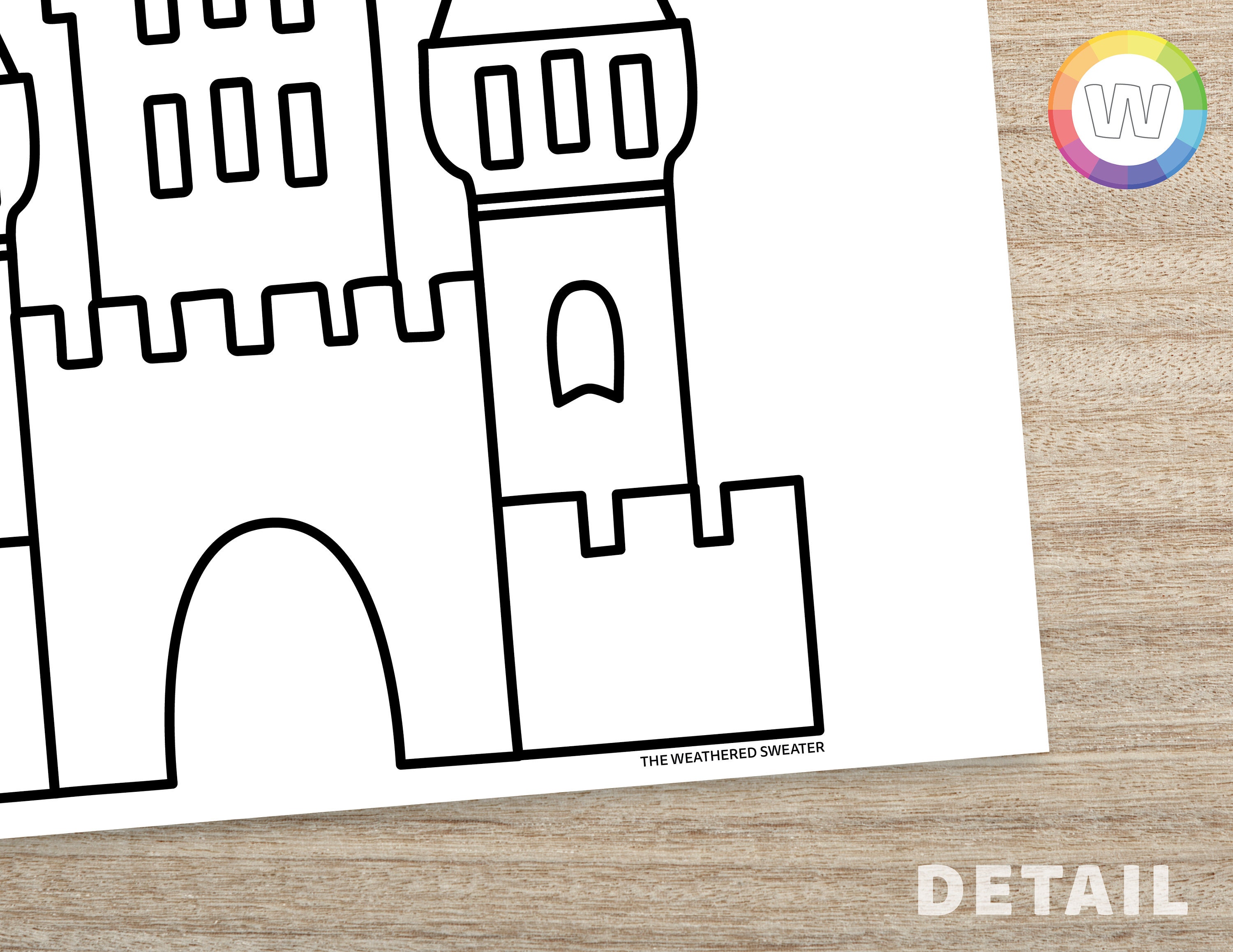 Castle Kingdom Printable Digital Download Coloring Page Activity Sheet ...