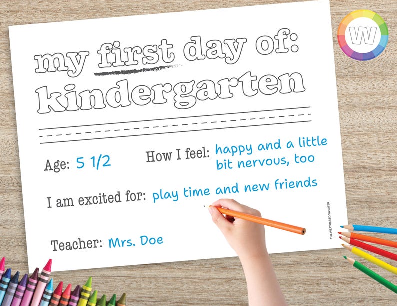First & Last Day of School Coloring Pages: Pre-k to 5th Grade (digital ...