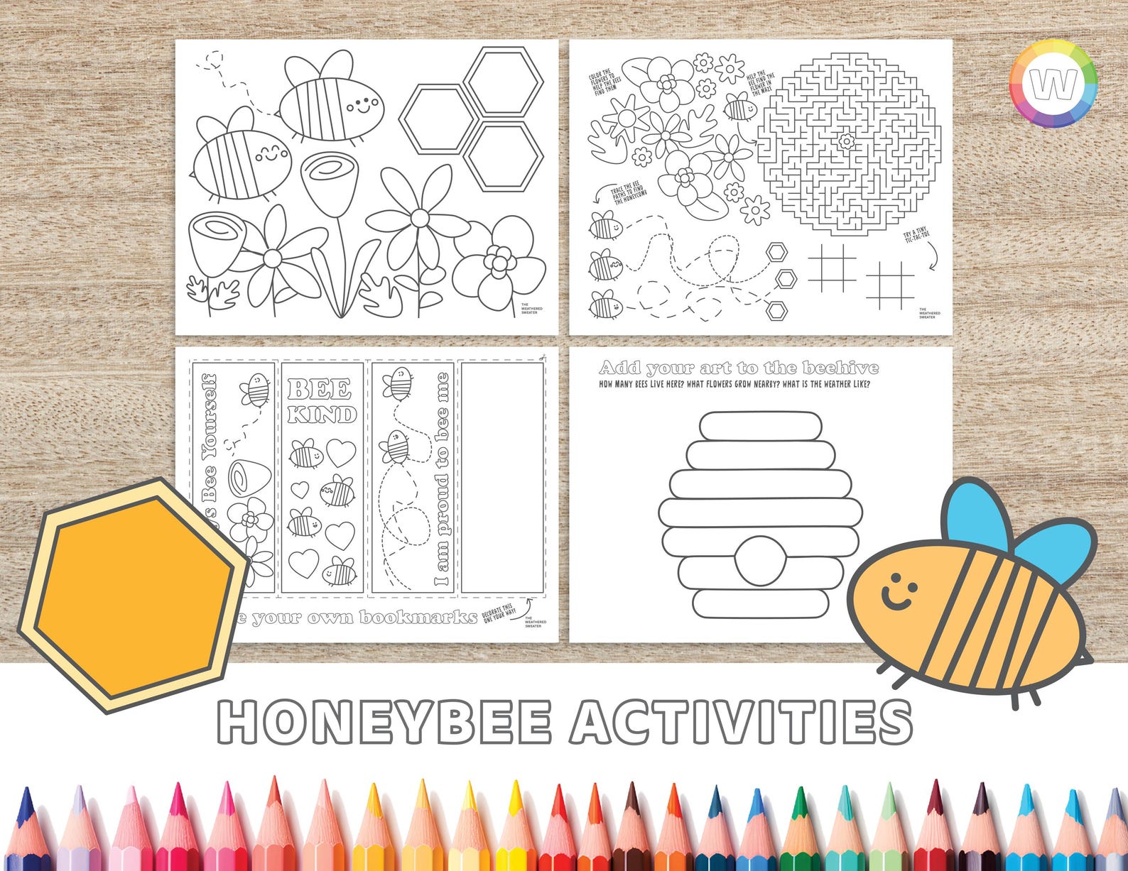 Honeybees, Pollinators, and Bee Day Celebration Printable Digital ...