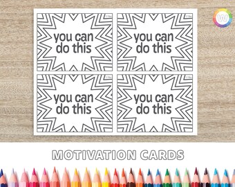 You Matter to Me Printable Motivational Message Coloring Page Notecards ...