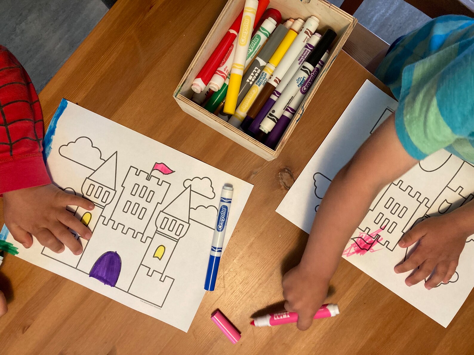 Castle Kingdom Printable Digital Download Coloring Page Activity Sheet ...