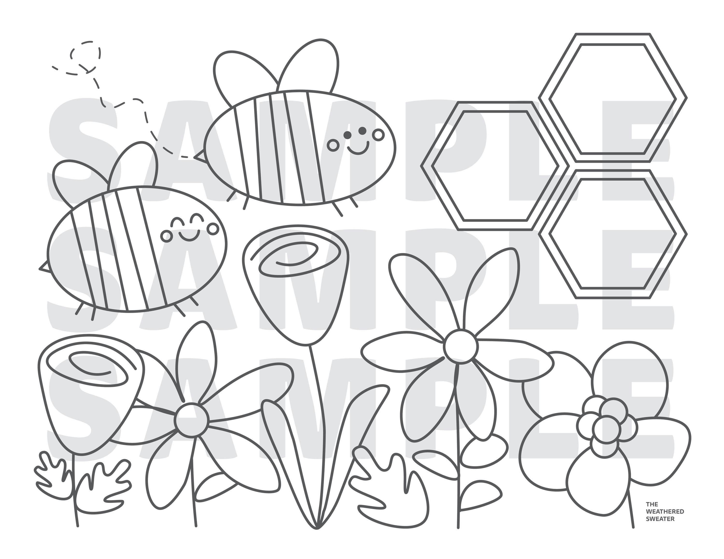 Honeybees, Pollinators, and Bee Day Celebration Printable Digital ...