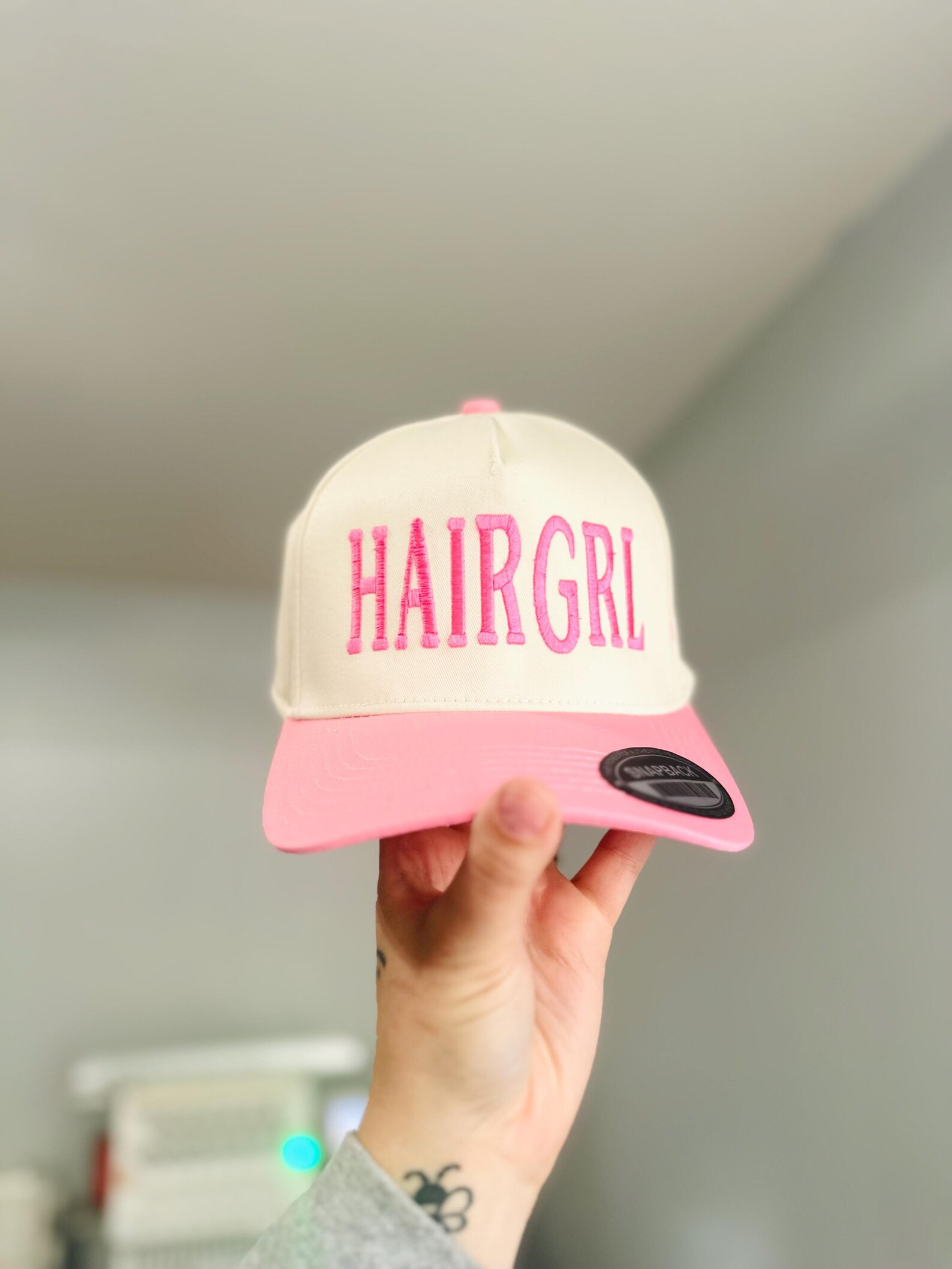 HAIRGRL Two-tone Baseball Cap | Embroidered Hat | Personalized Snapback ...