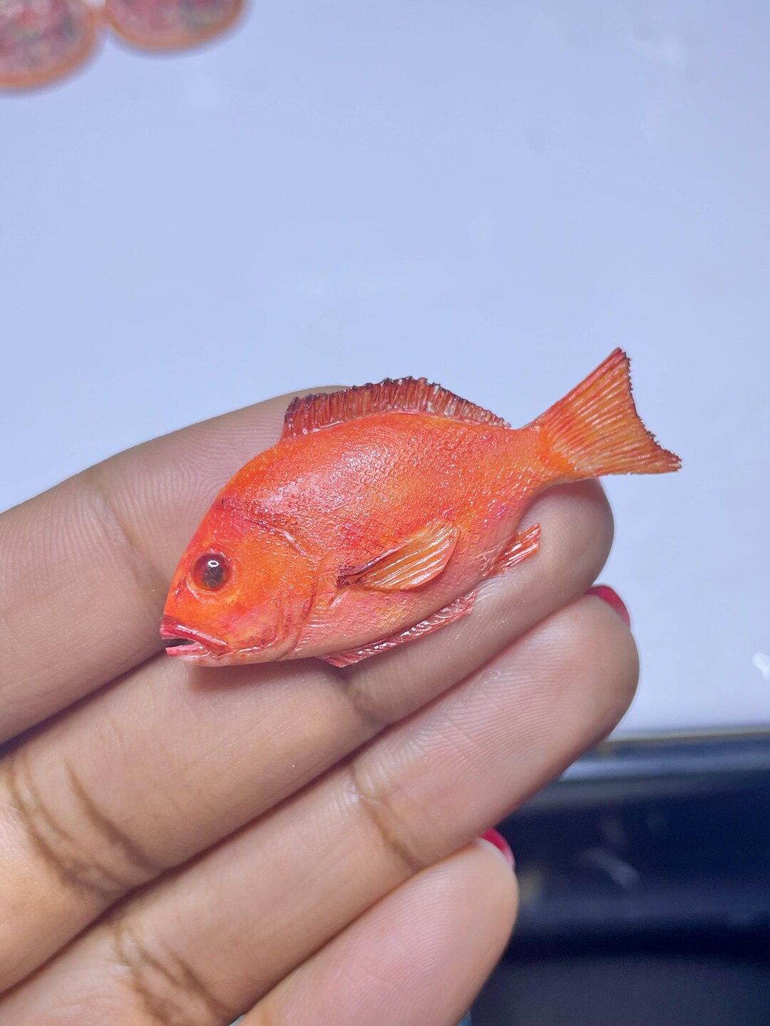 Handmade Miniature Snapper Sculpture, Realistic Miniatures, Miniature ...