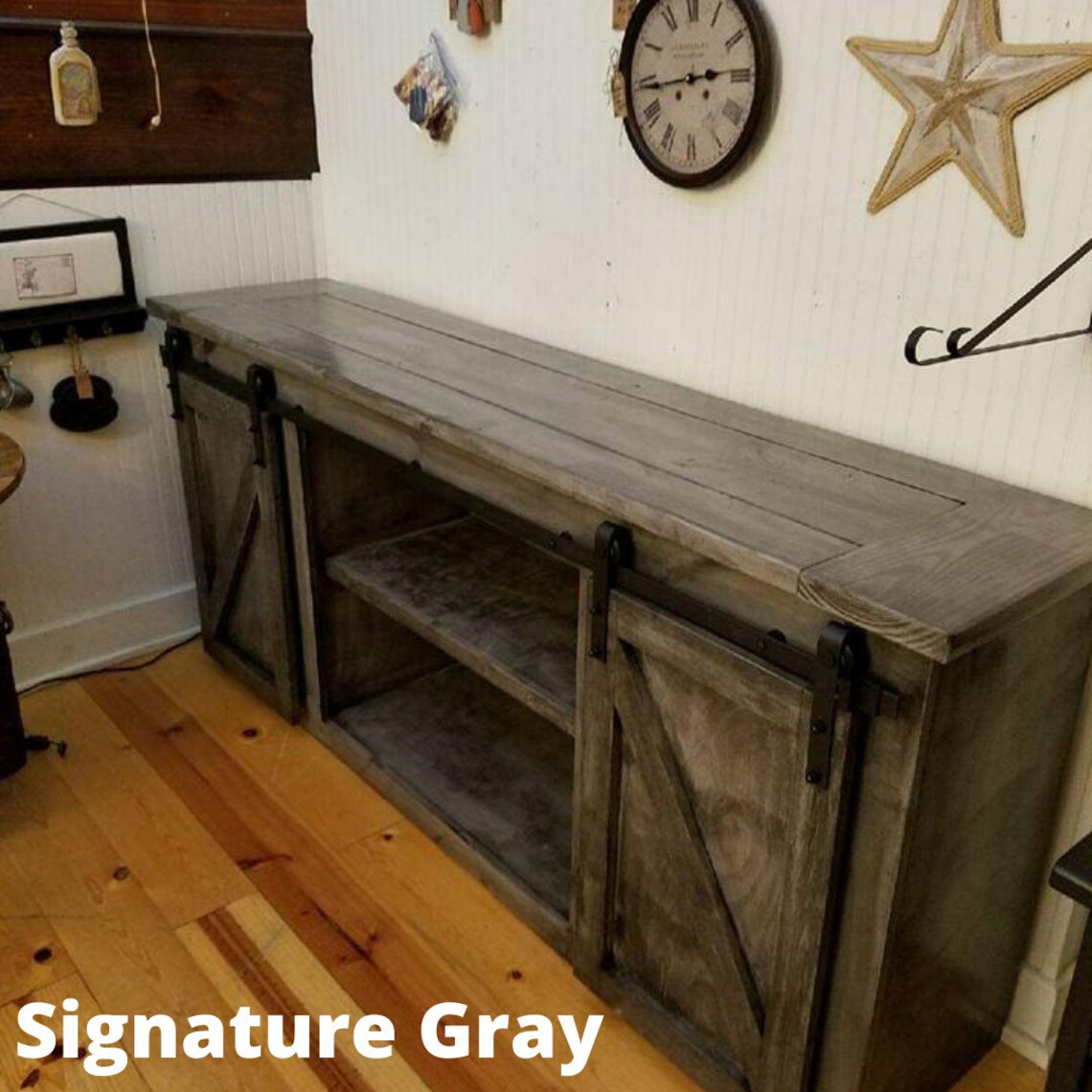 FREE SHIPPING Handcrafted Farmhouse Modern Rustic TV Cabinet - Etsy
