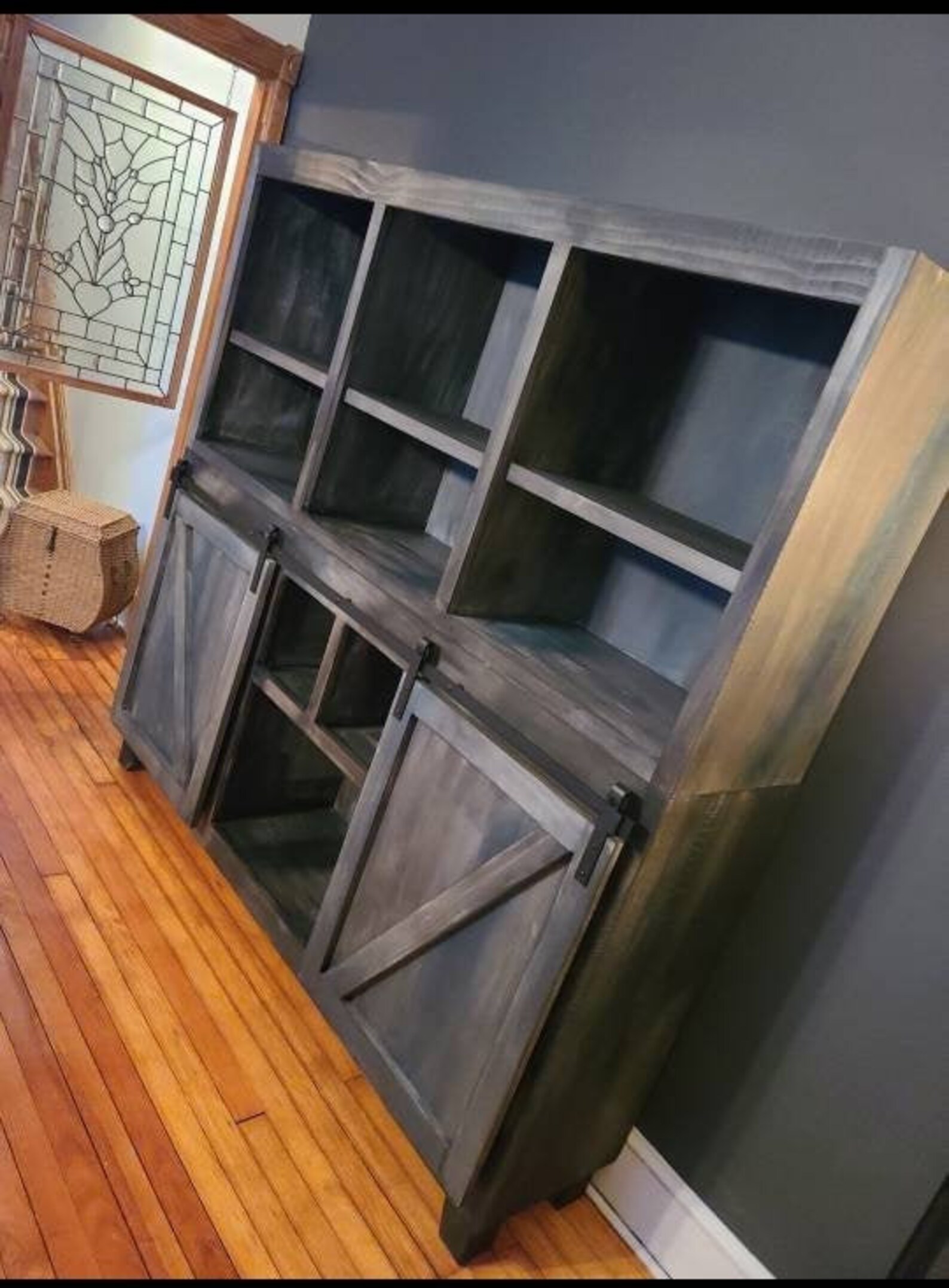 FREE SHIPPING!! Handcrafted Modern Rustic Farmhouse Hutch Cabinet ...