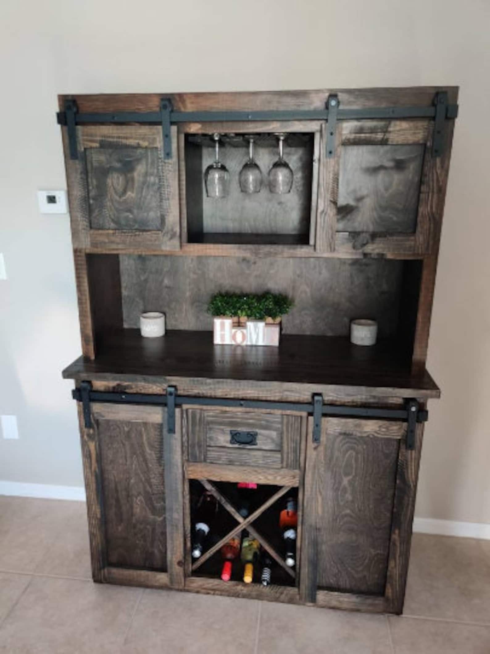 FREE SHIPPING!! Handcrafted Modern Rustic Farmhouse Hutch Cabinet ...