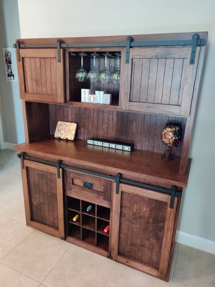 FREE SHIPPING!! Handcrafted Modern Rustic Farmhouse Hutch Cabinet ...