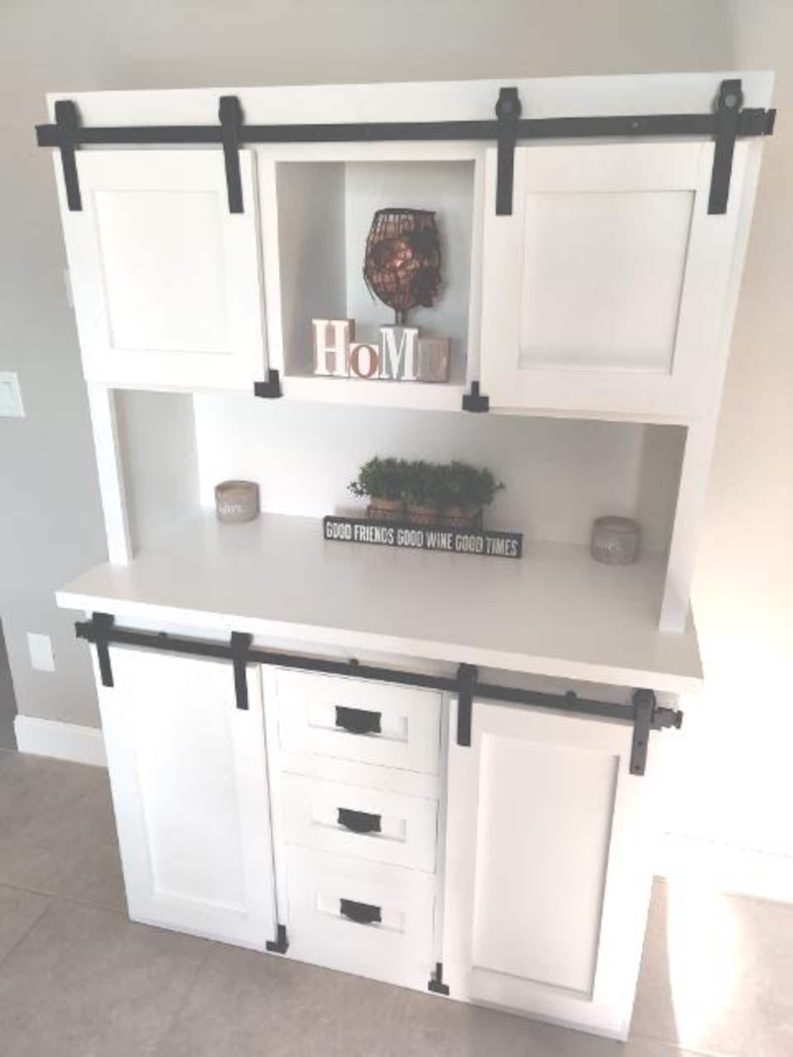 FREE SHIPPING!! Handcrafted Modern Rustic Farmhouse Hutch Cabinet ...