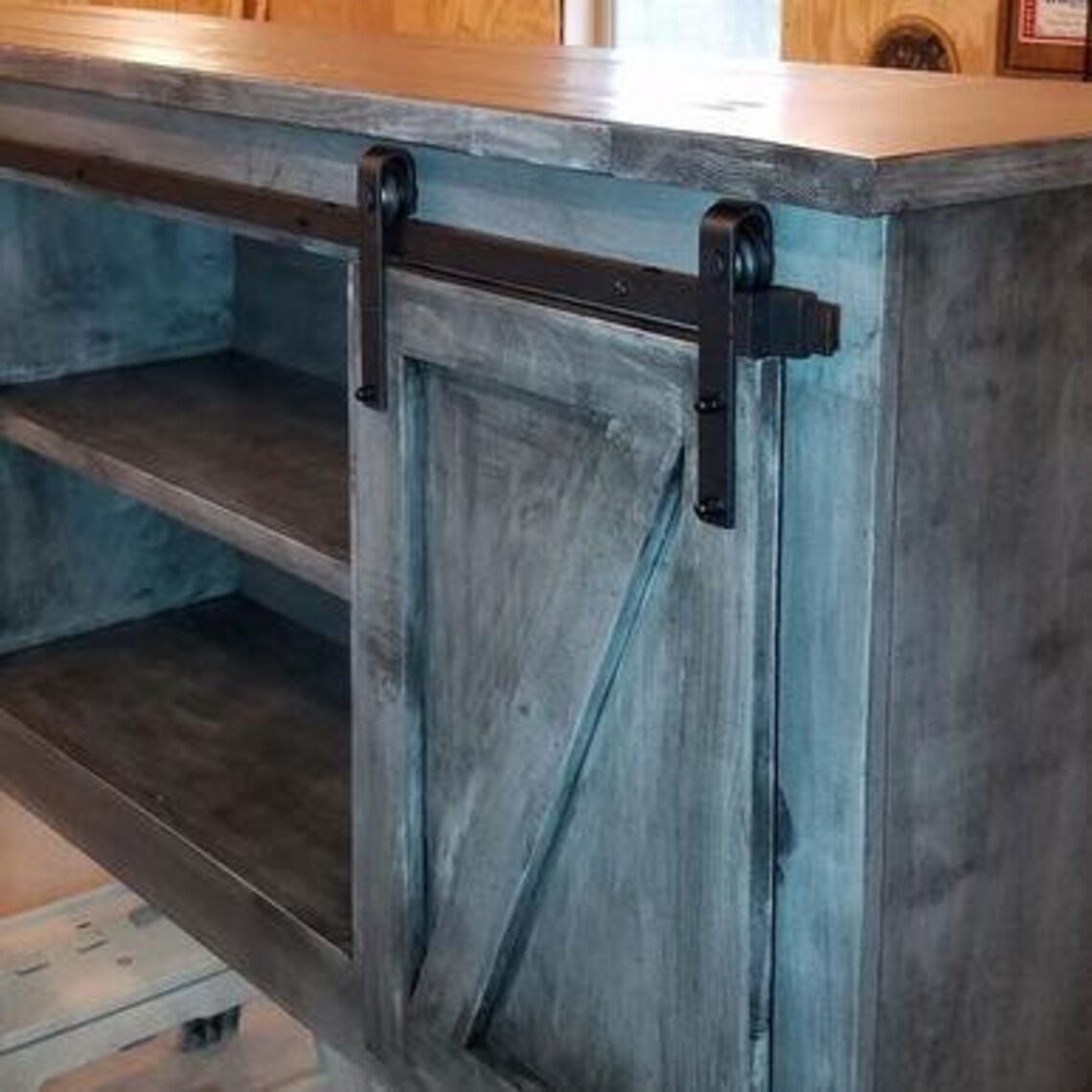 FREE SHIPPING Handcrafted Farmhouse Modern Rustic TV Cabinet | Etsy