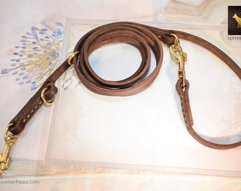 Red Oak Rusty Premium Leather Collar For Dog Cat Pets Made | Etsy