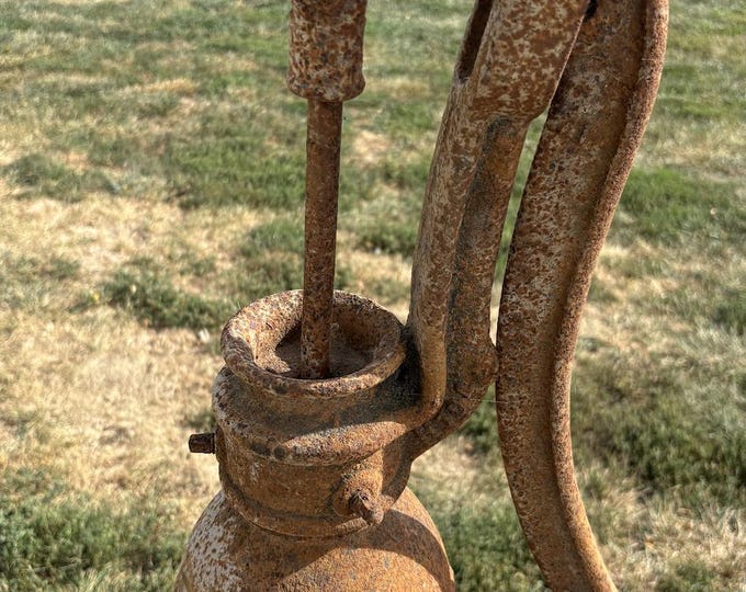 Flint and Walling Hoosier Cast Iron Antique Hand Water Pump ...