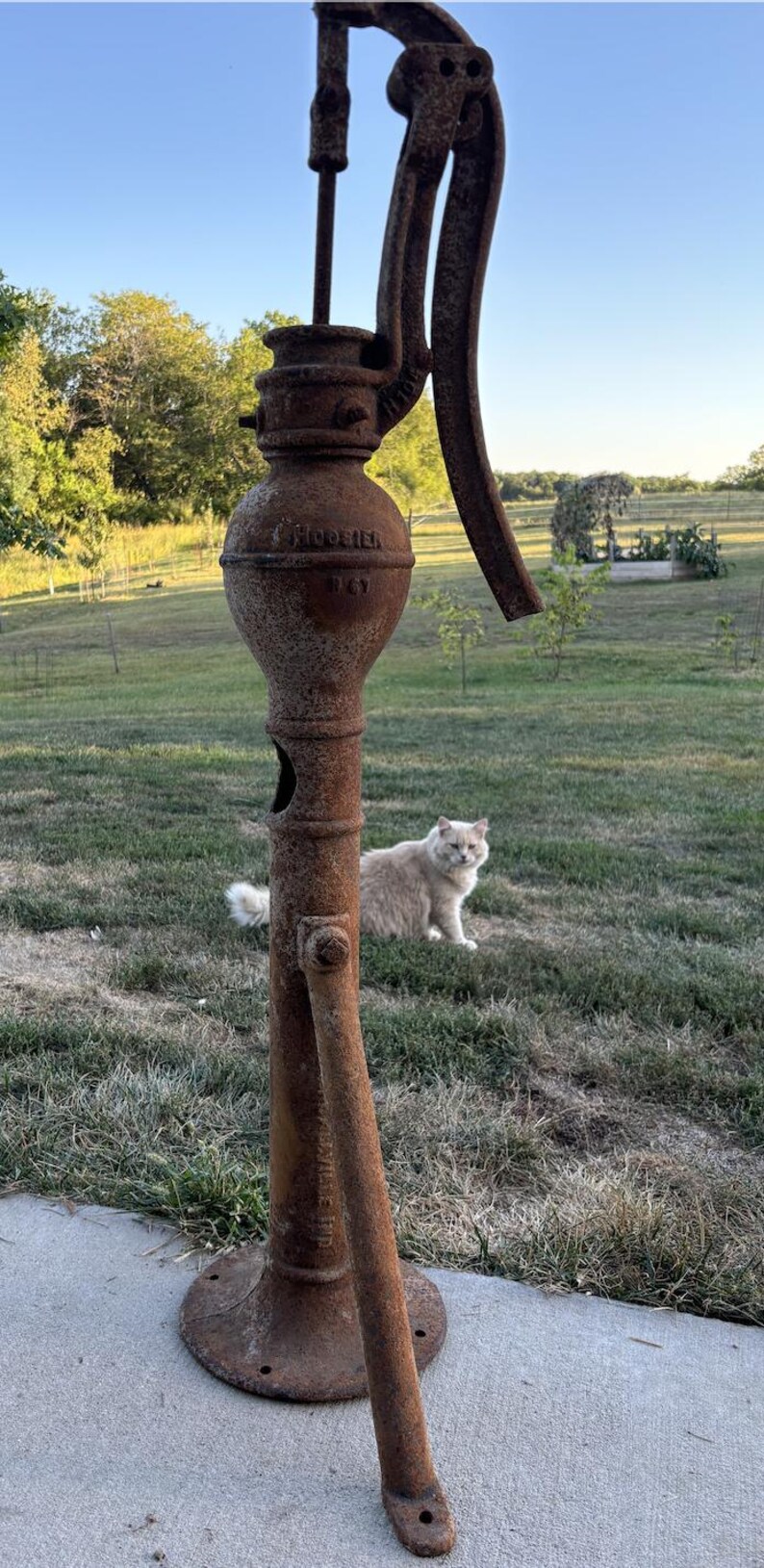 Flint and Walling Hoosier Cast Iron Antique Hand Water Pump ...