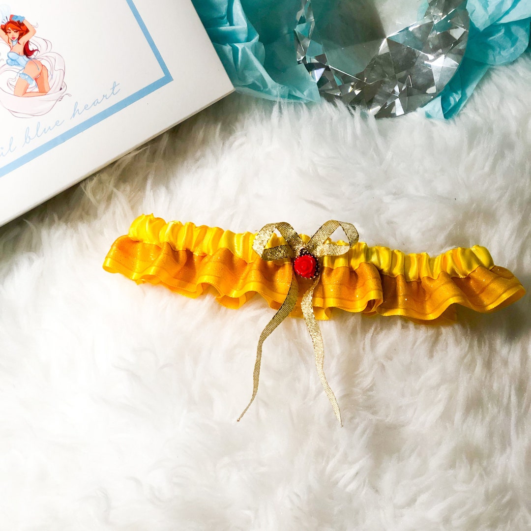 Belle of Beauty and the Beast Disney Inspired Garter - Etsy